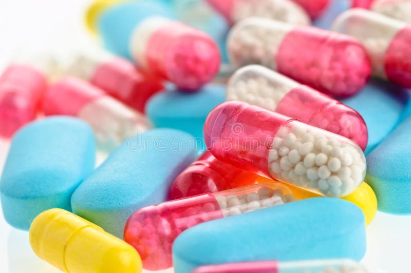 Abstract Medical Pills and Tablets Background Stock Image - Image of ...