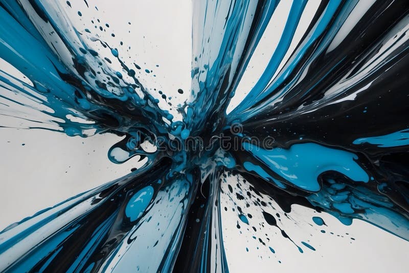 Abstract Melted Color Paints Mixing Stock Illustration - Illustration ...