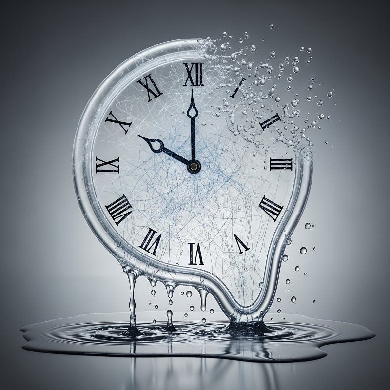 Abstract Melting Ice Clock Stock Illustrations – 67 Abstract Melting ...