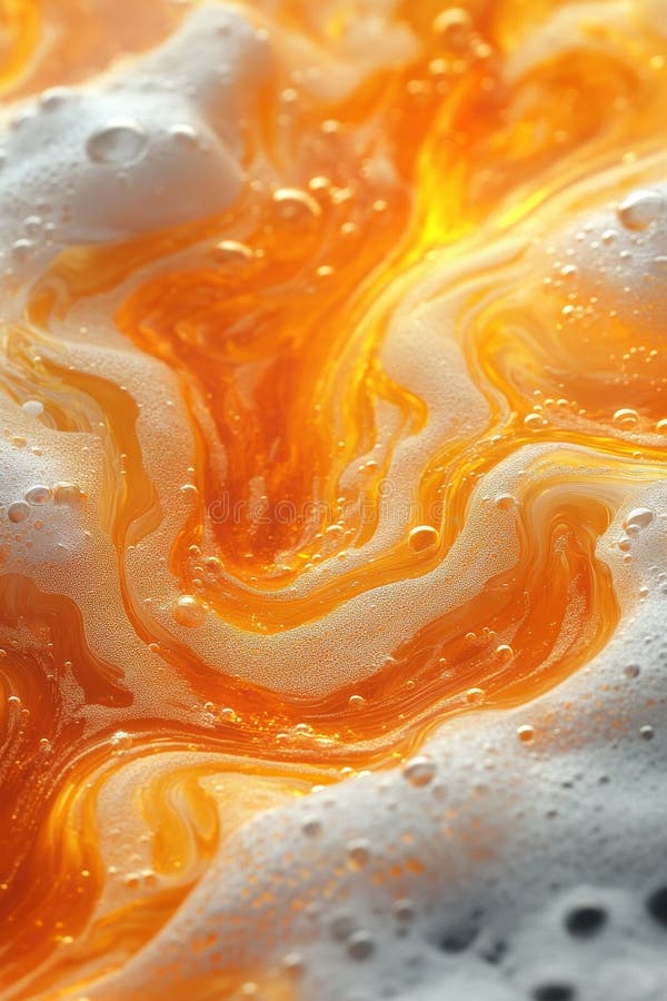 Abstract Melting and Pooling Organic Substances, Featuring Fluid Forms ...