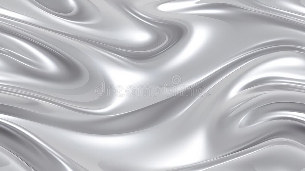 Abstract Melty Metallic Liquid Background with Waves, Modern Style ...