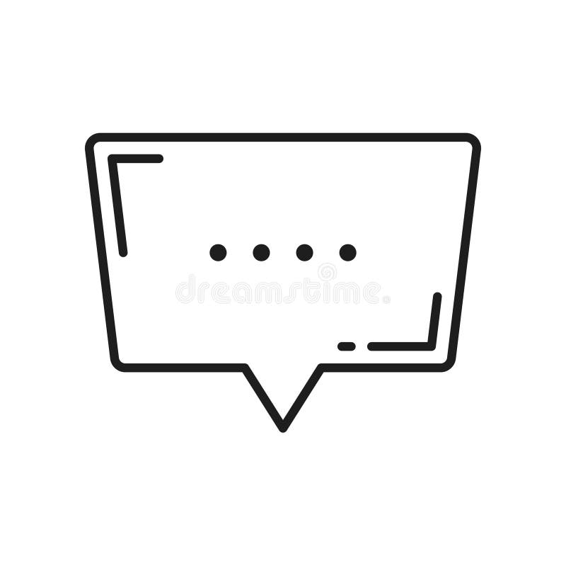 Thought or Say Information Bubble, Doodle of Chat Stock Vector ...