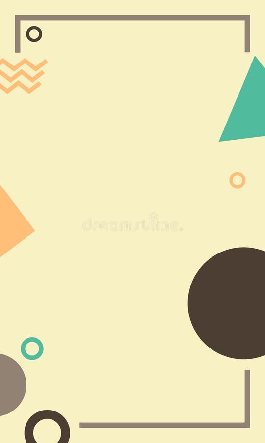 Abstract Memphis Frame Background. Stock Vector - Illustration of ...