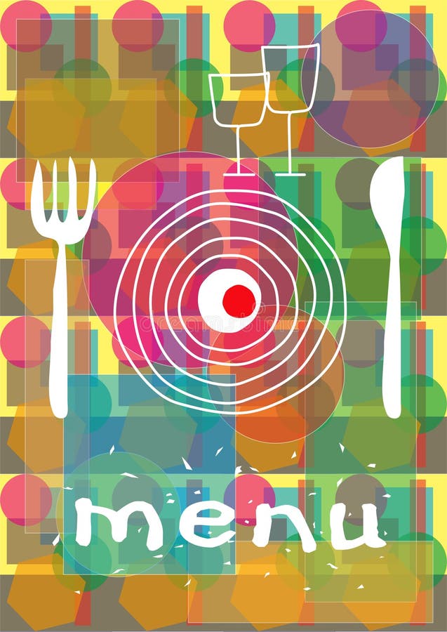 Abstract menu stock illustration. Illustration of feed - 34114947