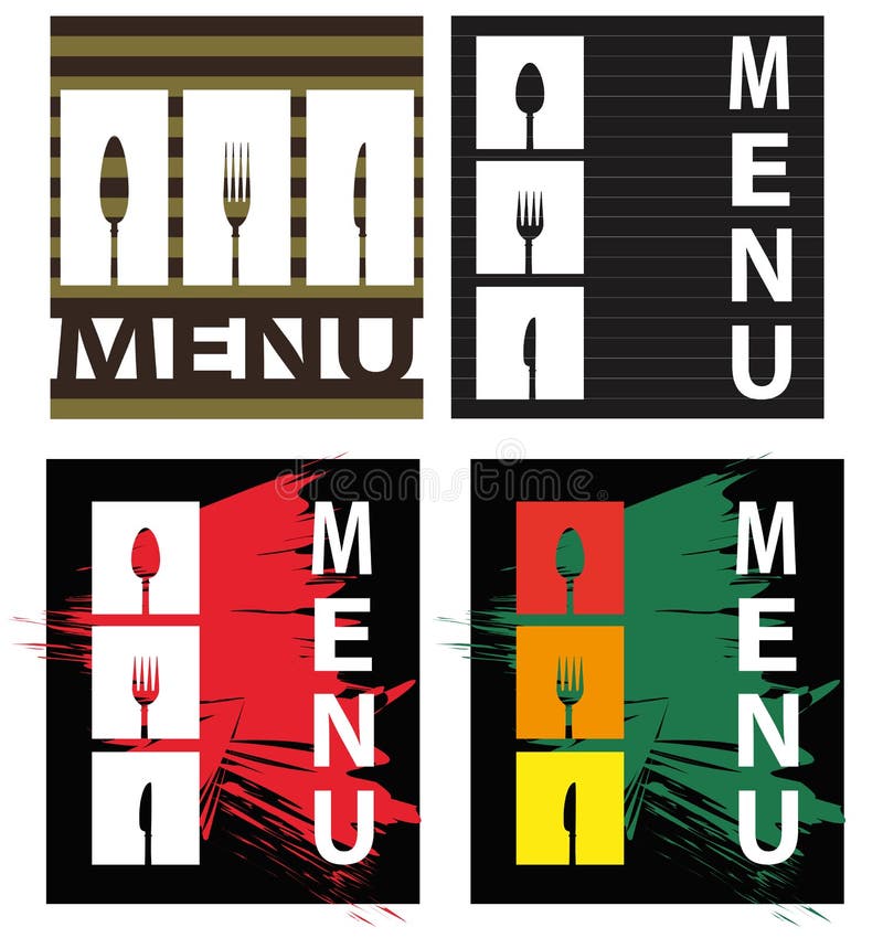 Abstract menu stock vector. Illustration of kitchen, restaurant - 34122263