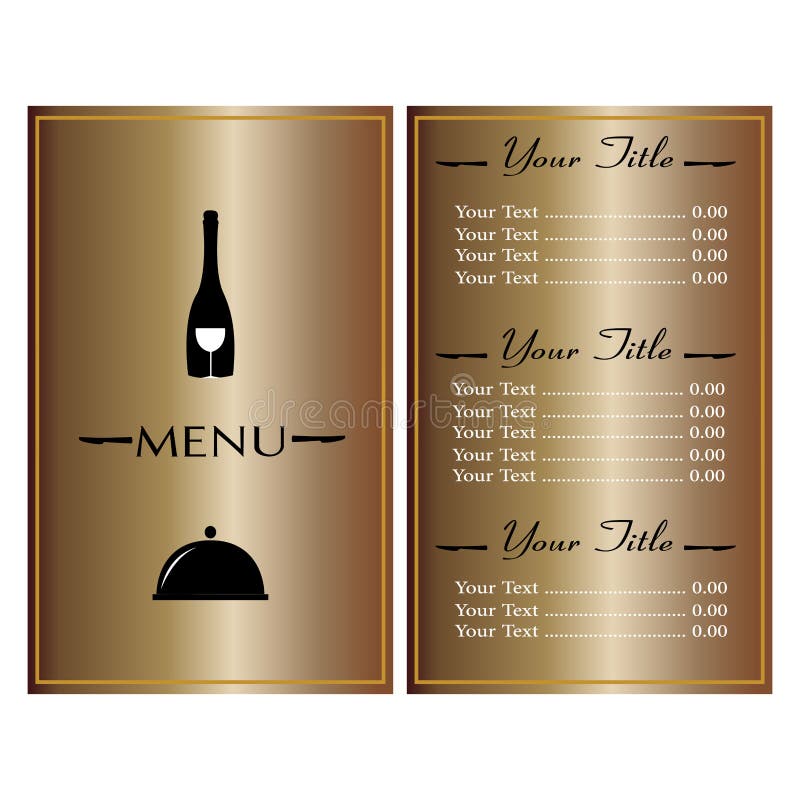 Abstract menu presentation stock vector. Illustration of coffee - 108419093