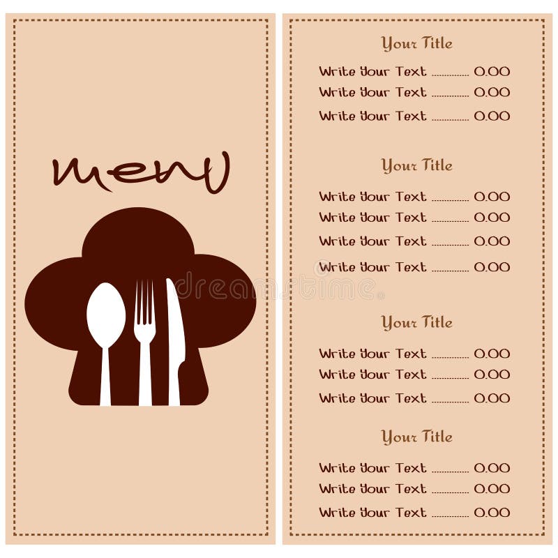 Abstract menu presentation stock vector. Illustration of hamburger ...