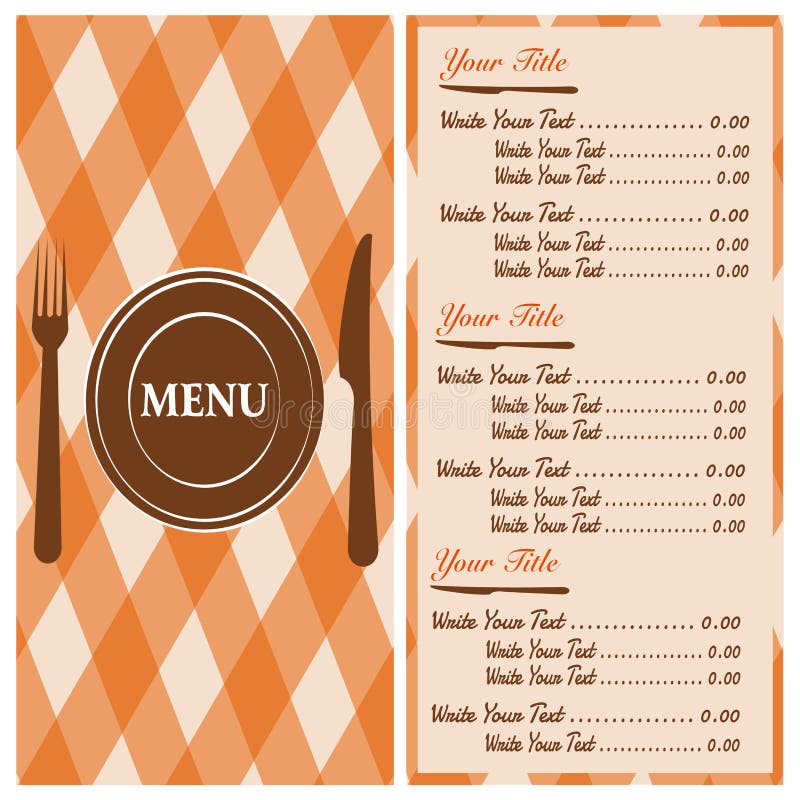 Abstract menu presentation stock vector. Illustration of creative ...