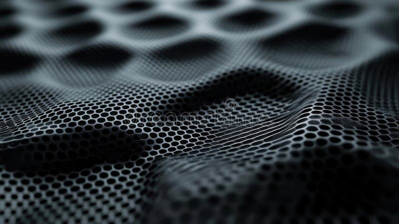 Abstract Mesh Design on a Curved Surface with Futuristic and ...