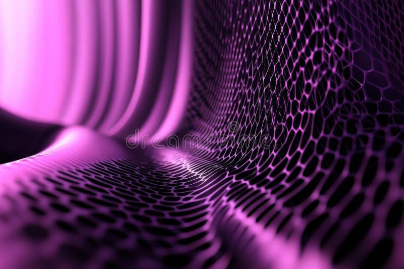 Abstract Mesh Design with Soft Pink Light and Flowing Backdrop Concept ...
