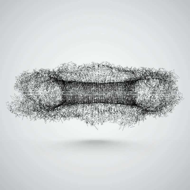 Abstract Mesh Explosion with Triangles and Particles. Vector ...