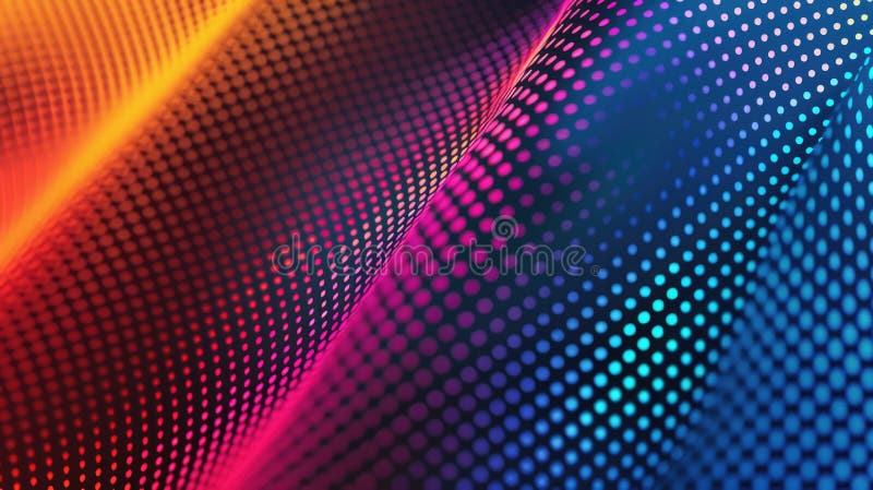 Abstract Mesh Fabric with Pink and Blue Waves. Textured and Fluid ...