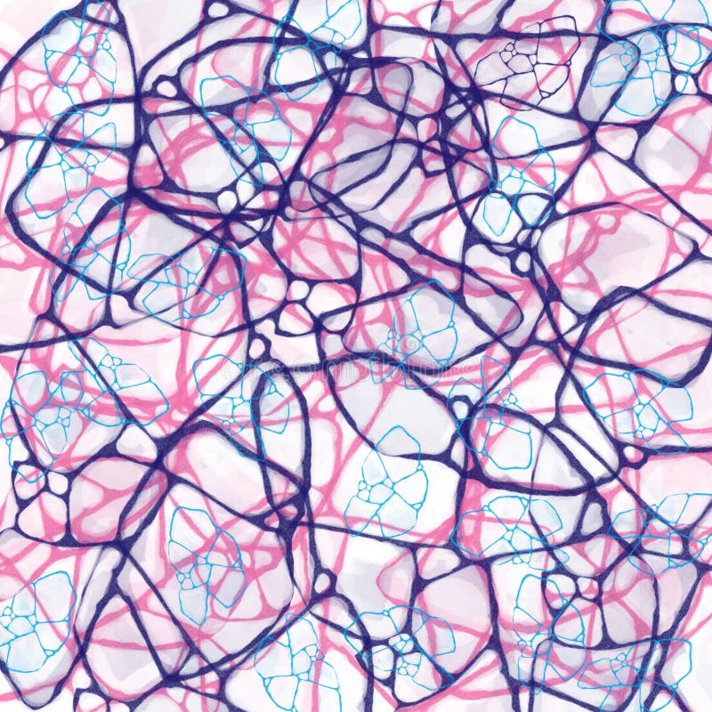 Abstract Mesh Pattern Blue Pink Watercolor Effect Texture Background ...