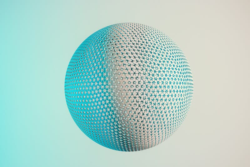 Abstract mesh sphere. stock illustration. Illustration of background ...