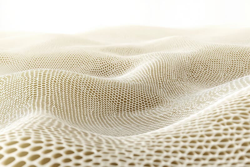 Abstract Mesh Waves in Soft Beige with Organic Patterns and Textures ...