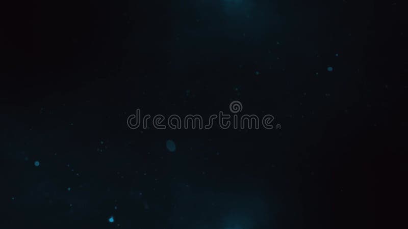 Abstract Glowing Blue Animated Frame Shape with Particles on Dark ...
