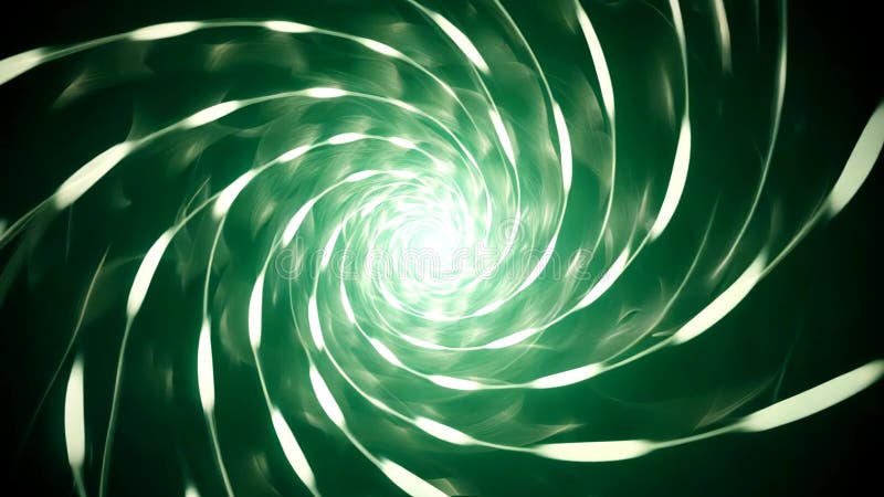 Abstract Green Spiral with Glowing Center, Hypnotic Background Animation Stock Video - Video of ...