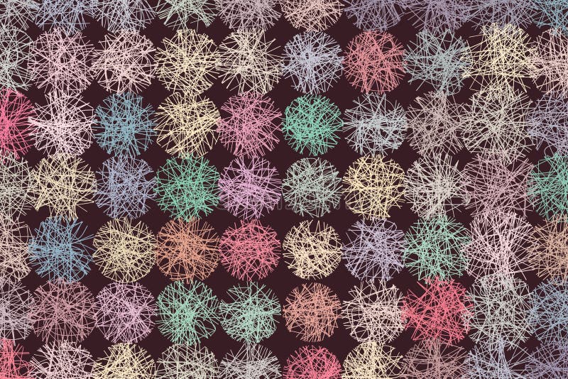Abstract Messy Random Line Circles Geometric Pattern, Colorful ... Abstract Messy Random Line Circles Geometric Pattern, Colorful ...