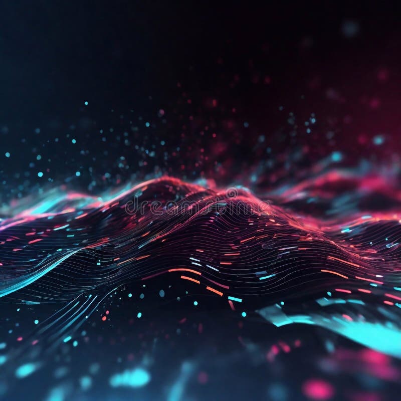 Abstract Metadata Background, Digital Background, Artificial ...