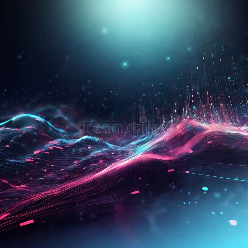 Abstract Metadata Background, Digital Background, Artificial ...