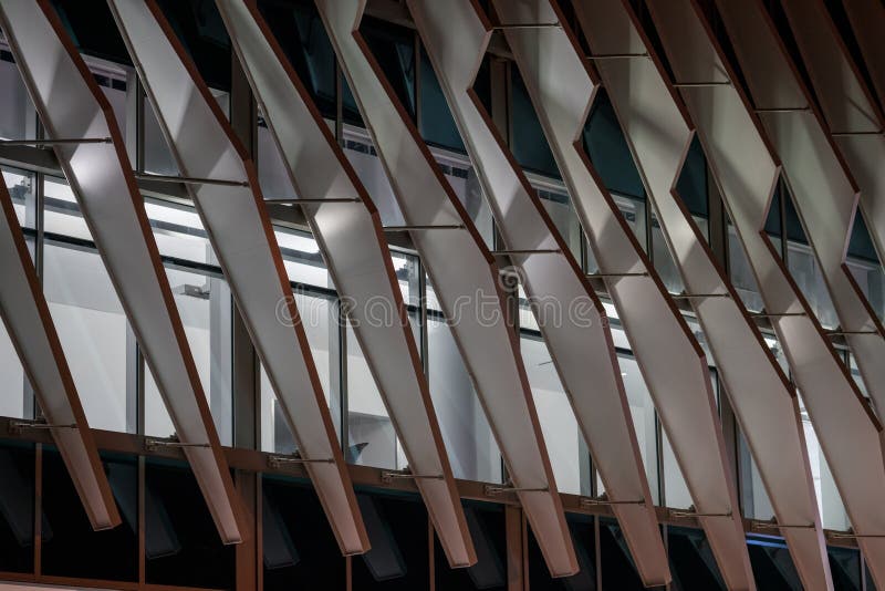 Abstract Metal Architecture Closeup Detail Stock Photo - Image of gills ...