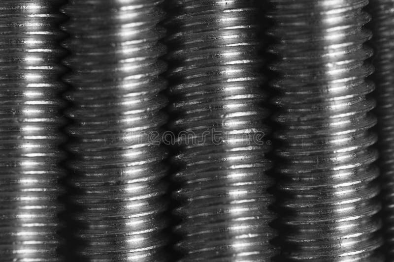Abstract Metal Background with Bolt Thread. Stock Photo - Image of ...