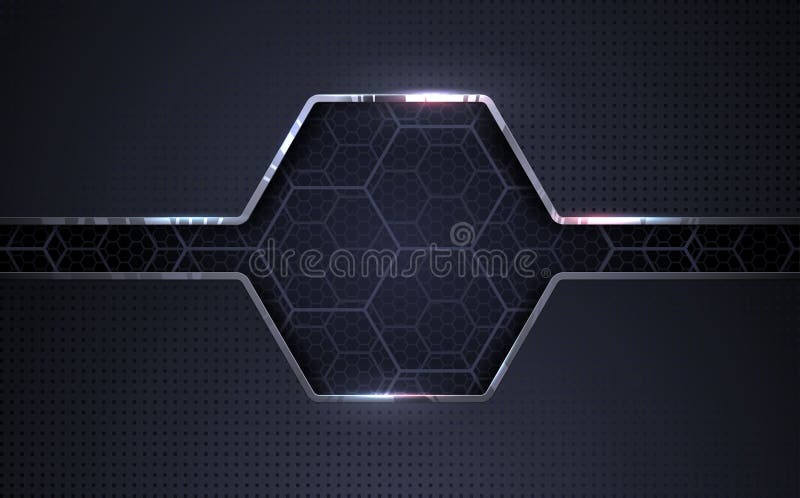 Abstract Metal Background with Blue Light Stock Vector - Illustration ...