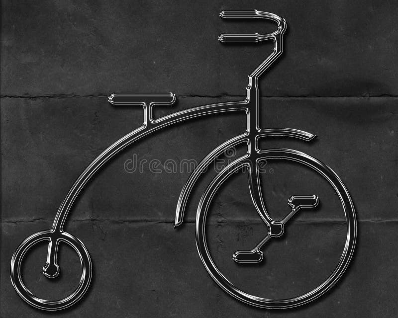 Abstract Metal Bicycle on Black Textured Background Stock Image - Image ...