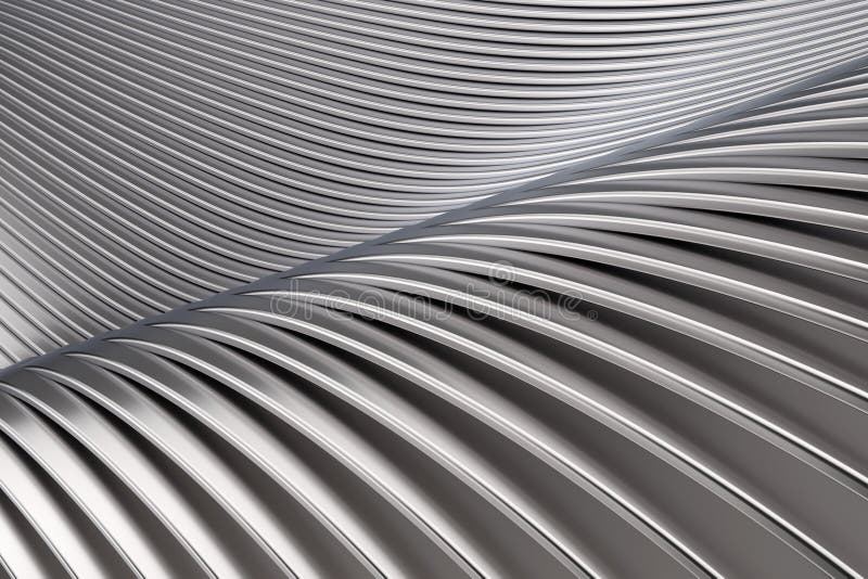 Abstract Metal Chrome Silver Shiny Texture Background. 3d Rendering ...