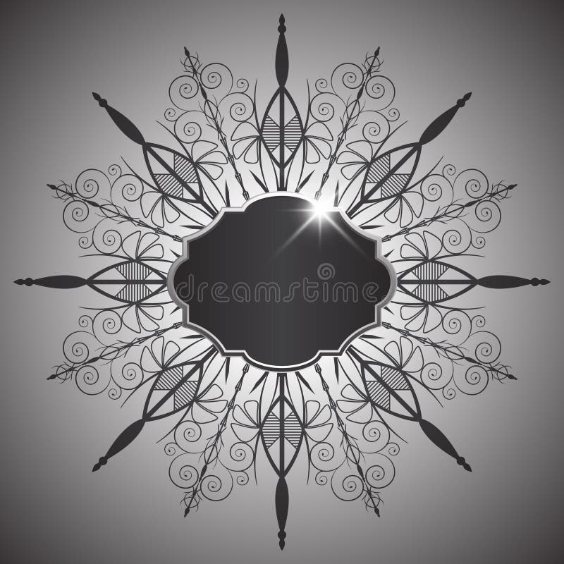 Abstract metal frame stock vector. Illustration of banner - 60042626