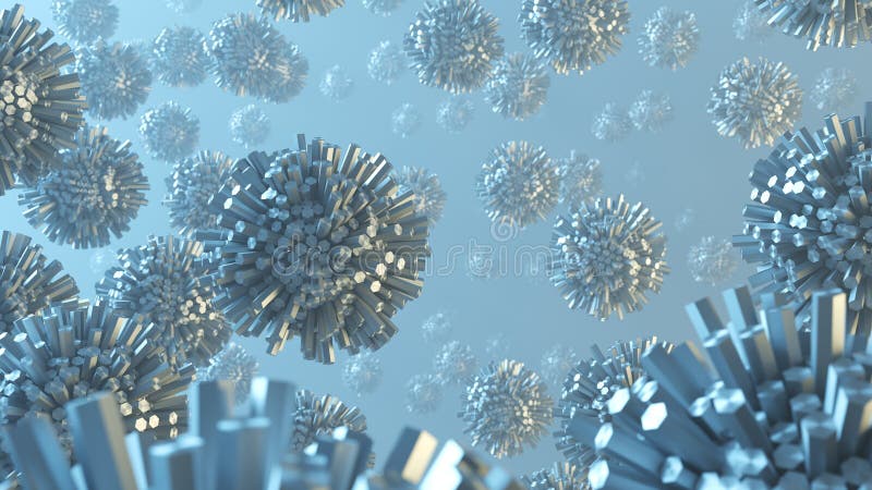 Abstract Metal Objects Background Stock Illustration - Illustration of ...