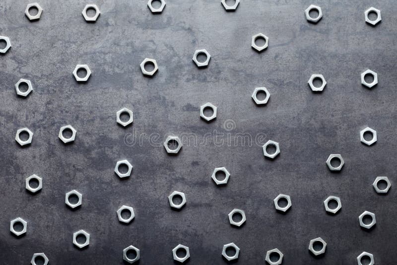 Abstract Metal Nuts Background Stock Photo - Image of closeup, mechanic ...