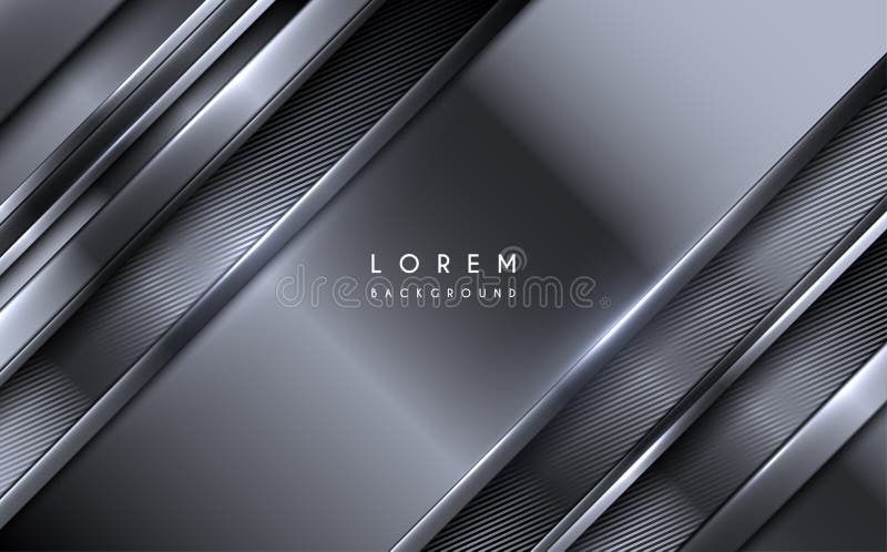 Abstract Metal Background with Blue Light Stock Vector - Illustration ...