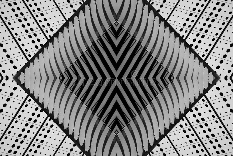 Abstract of a Metal Structure at Building. Stock Illustration ...