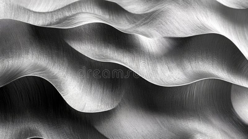 Abstract Metal Surface with Wavelike Texture Stock Illustration ...