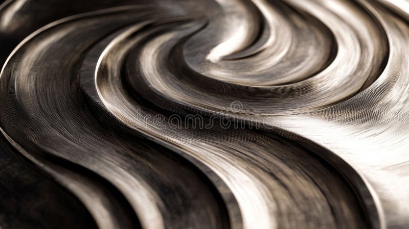 Abstract Metal Swirl Texture Background Stock Illustration ...