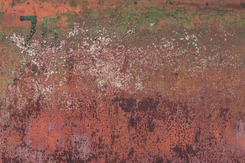 Abstract Metal Texture Background. Old Surface in Rust and Dirt in Red ...