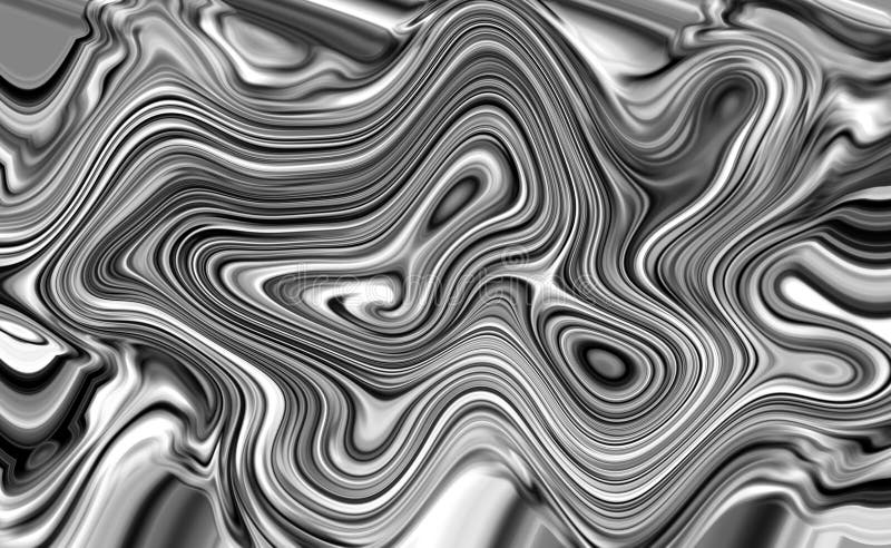 Abstract Metal Chrome Waves Texture Stock Illustration - Illustration ...
