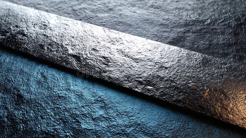 Abstract Rough Metal Texture with Blue and Silver Tones Metallic ...