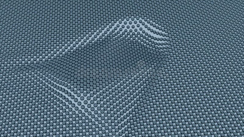 Abstract Metal Texture with Moving Ripples, Seamless Loop. Design. Rows ...