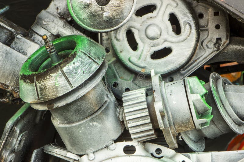 Abstract Metal Texture. from Old Metal Parts of Engines Stock Image ...