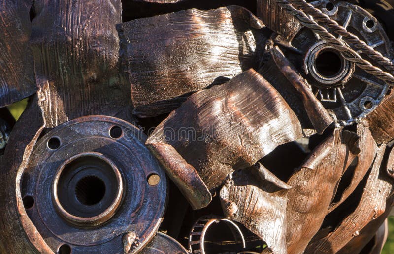 Abstract Metal Texture. from Old Metal Parts of Engines Stock Photo ...