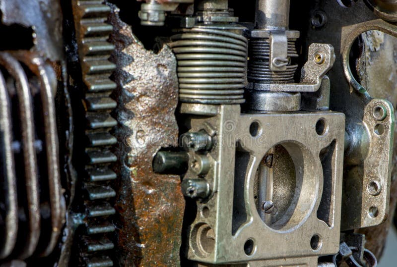 Abstract Metal Texture. from Old Metal Parts of Engines Stock Photo ...