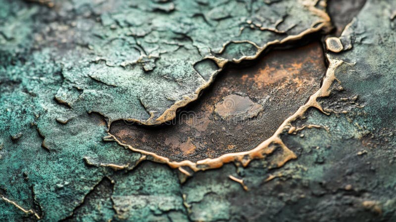 Abstract Metal Texture Showing Patina and Erosion Stock Illustration ...