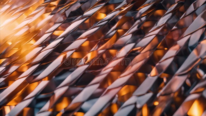 Abstract Metal Texture with Warm Glow Stock Video - Video of pattern ...