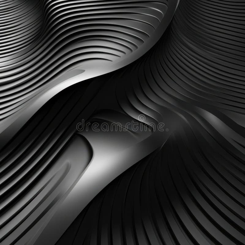 Abstract Metal Waves Background Stock Illustration - Illustration of ...