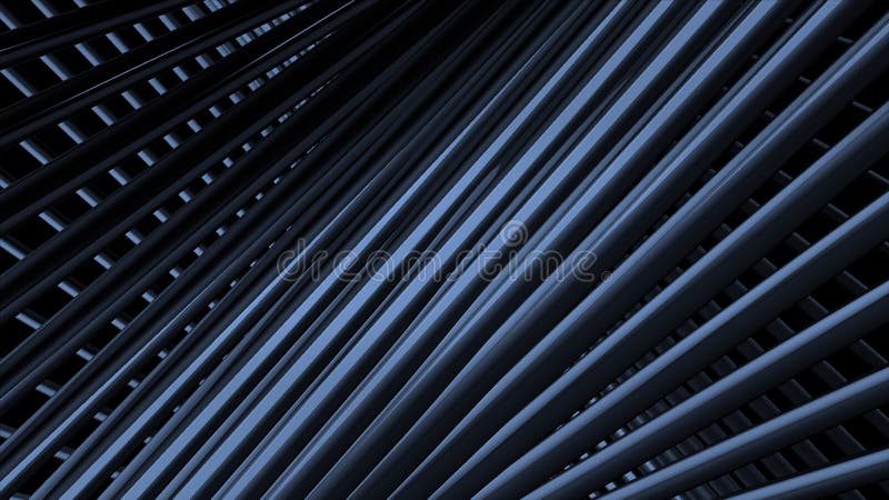 Abstract Metal Wire Lines Background, Seamless Loop. Motion. Blue ...