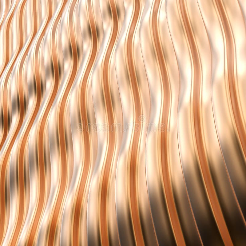 Abstract Metallic Background with Wavy Structure. Stock Illustration ...