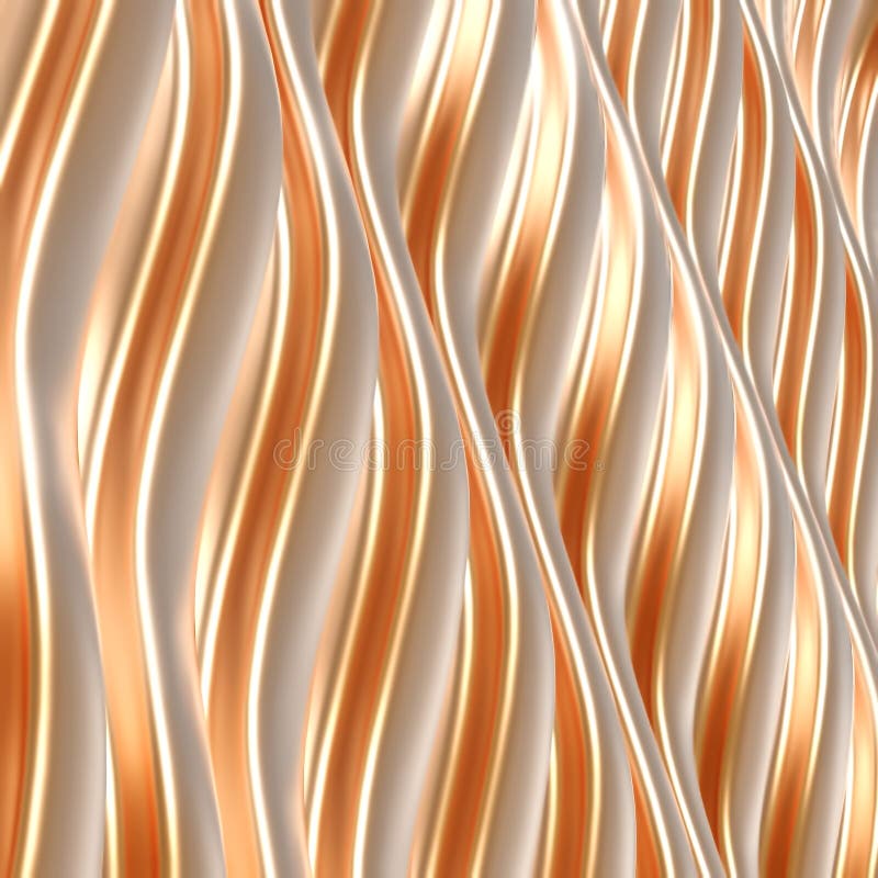 Abstract Metallic Background with Wavy Structure. Stock Illustration ...