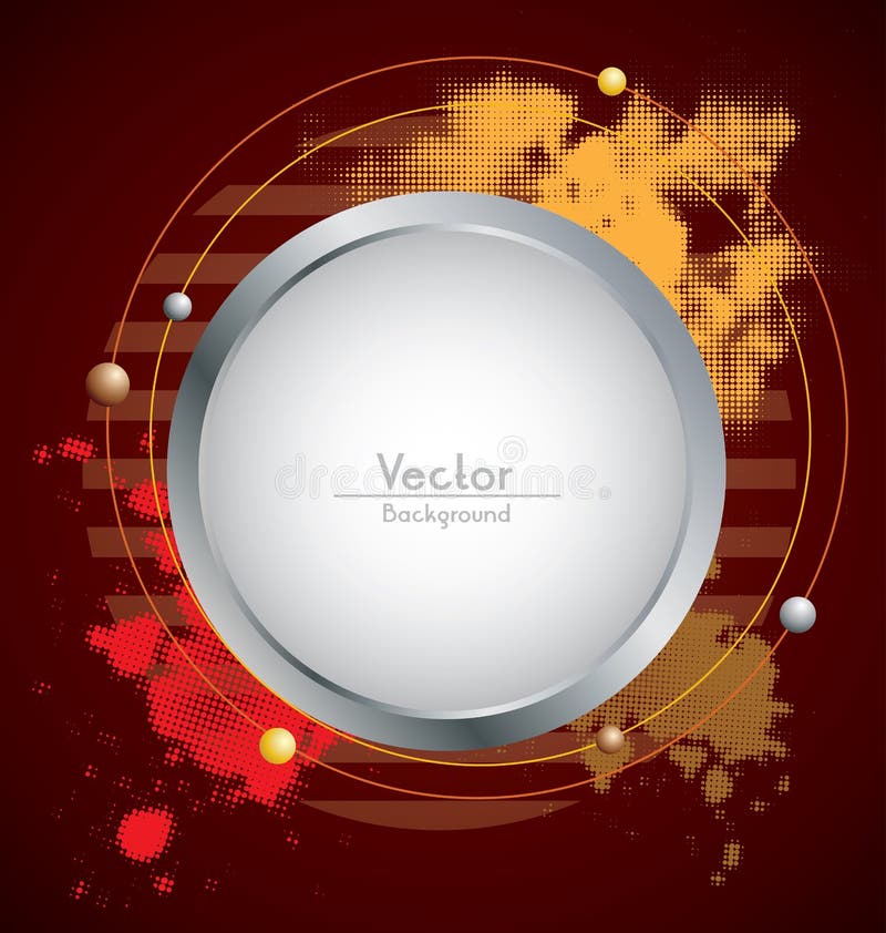 The Abstract Metallic Badge Template Stock Vector - Illustration of ...